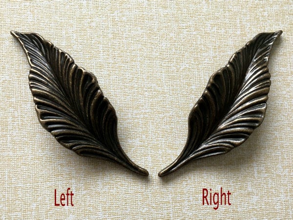 1.25 Vintage Style Leaf Cabinet Door Handles Pulls - Etsy