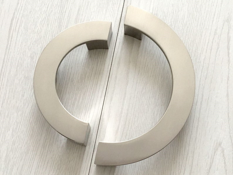 3.75 5 Half Circle Drawer Pull Wardrobe Handles - Etsy