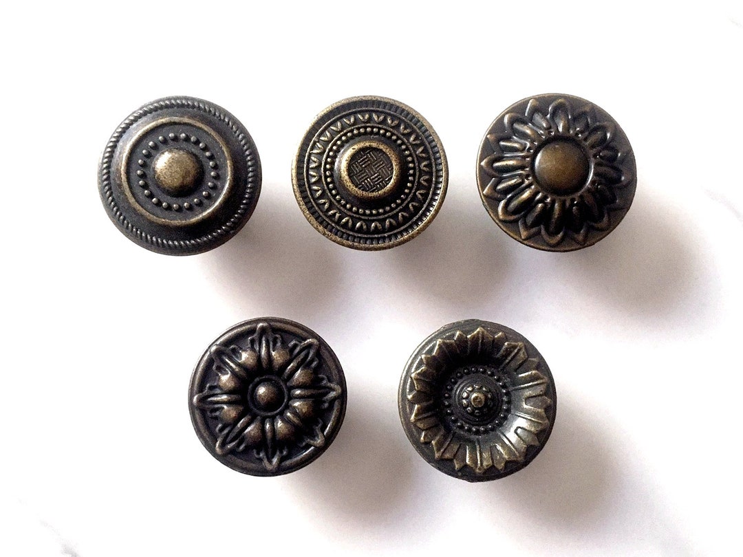Antique Bronze Knob Cabinet Knob Dresser Knobs Drawer Knob Pulls ...