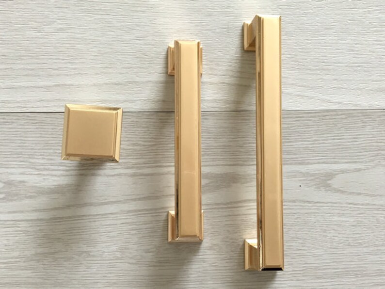 3.75 5 Gold Cabinet Pulls Handles Knobs Dresser | Etsy