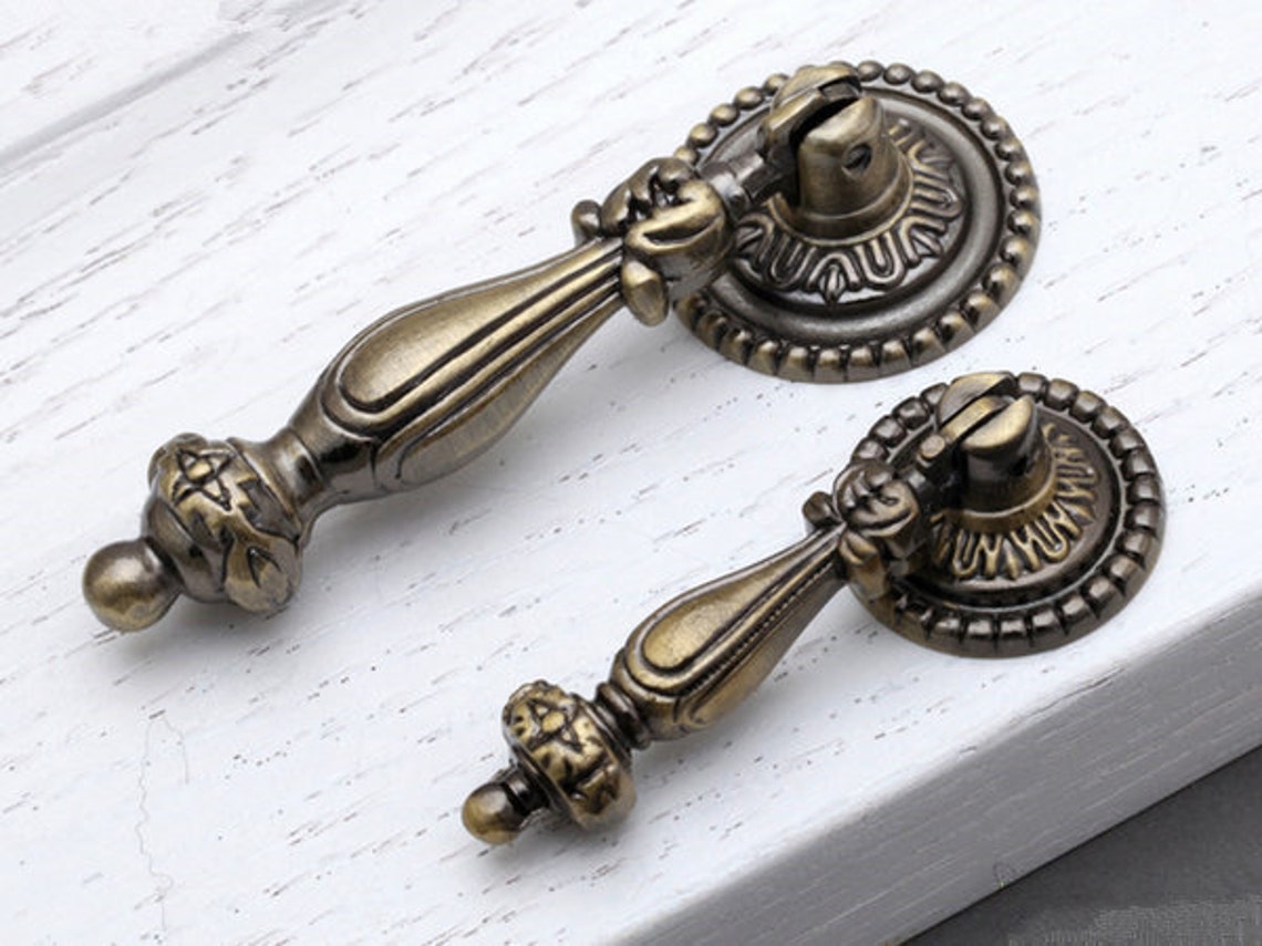 Drop Drawer Knob Pulls Dresser Knobs Pull Handles / Kitchen - Etsy