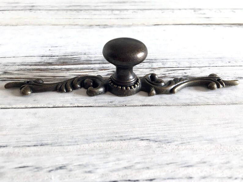 Small Knob Rustic Knob Back Plate Vintage Look Dresser Knobs - Etsy