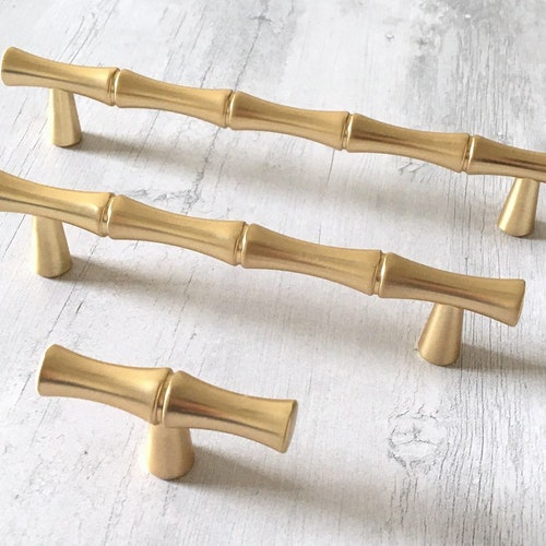 Bamboo Design Exquisite Cabinet Dresser Drawer Pulls Handles | Etsy