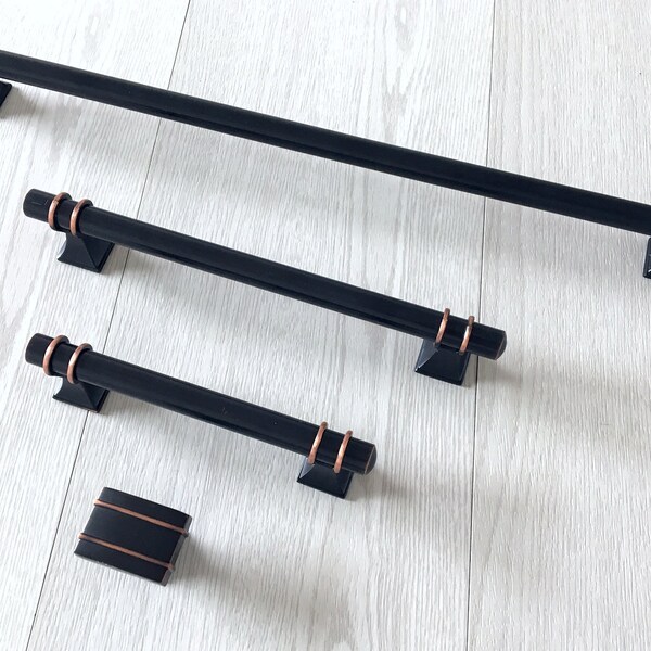 Copper Cabinet Pulls - Etsy