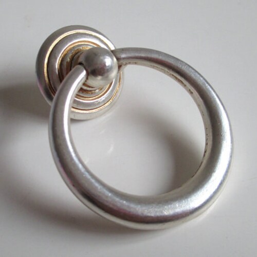 Black Drawer Drop Ring Pull Cabinet Door Knob Pulls Handle - Etsy