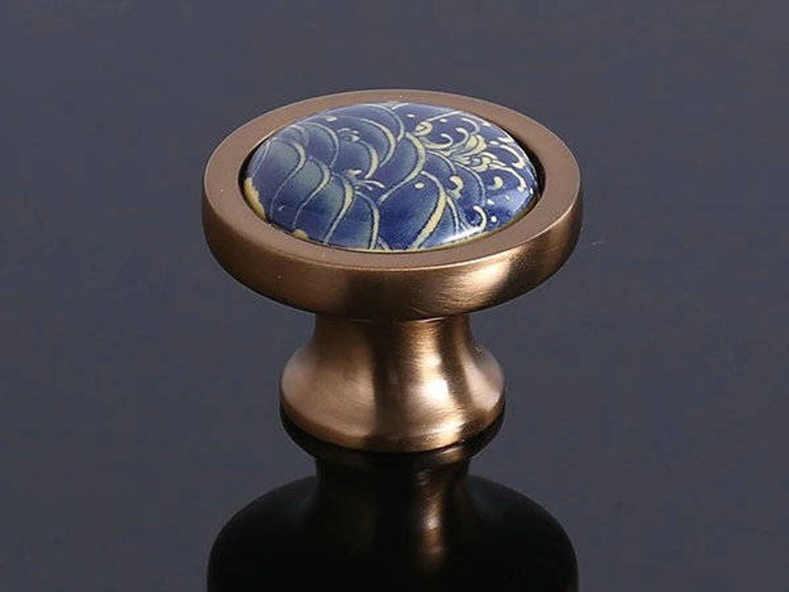 3.75 5 Blue Dresser Pulls Drawer Pull Handles - Etsy