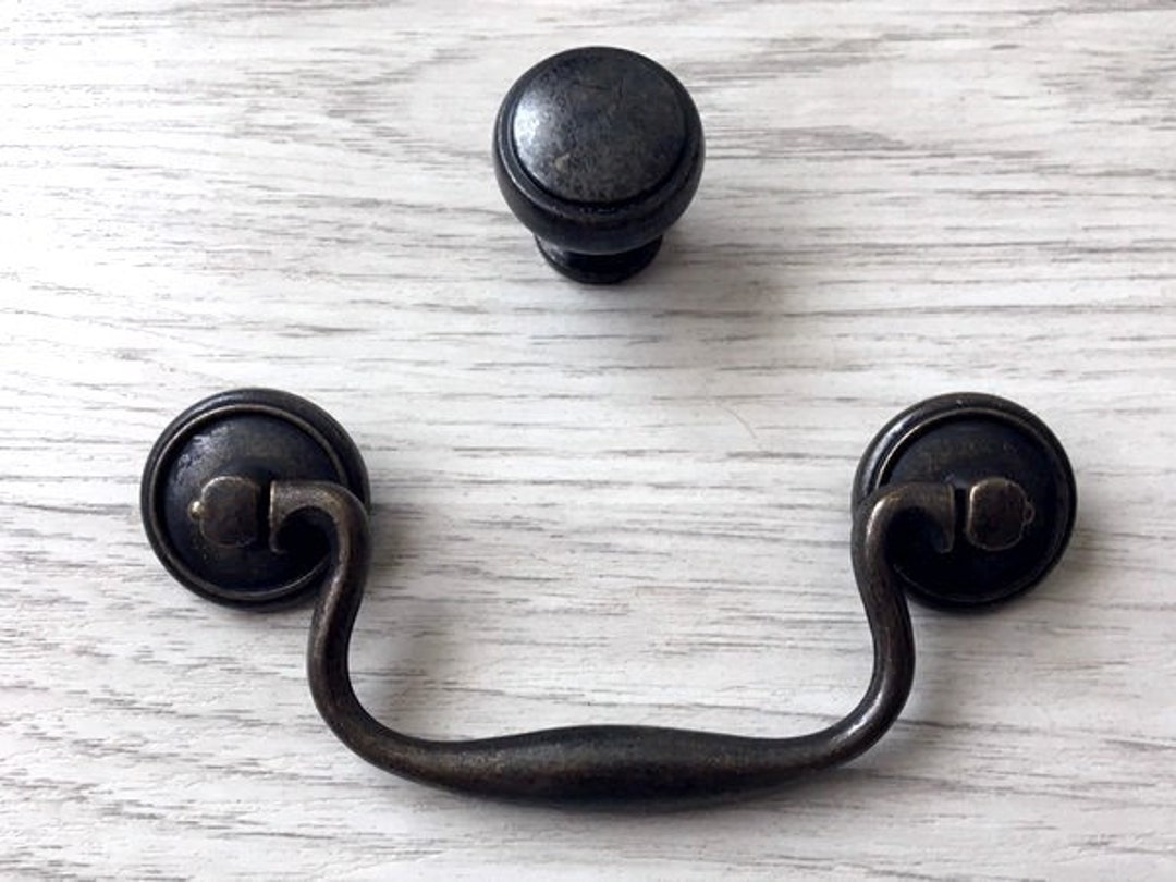 3.75 Vintage Look Drop Handles Bail Swing Drawer Pulls - Etsy