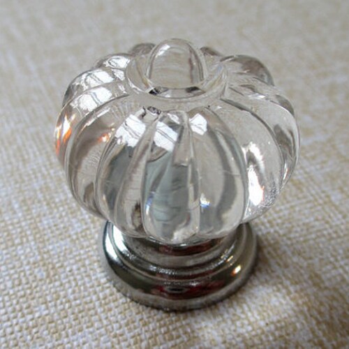 Glass Knobs / Clear Crystal Knob / Drawer Knobs / Dresser - Etsy