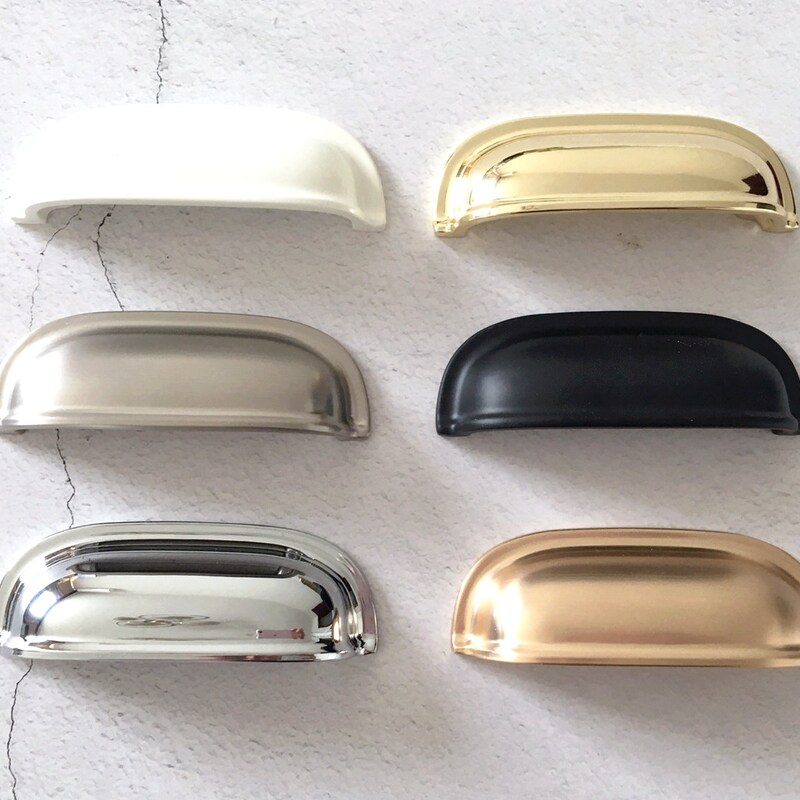 White Drawer Pulls - Etsy