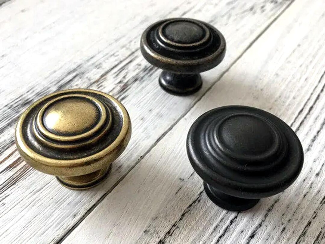 Antique Black Bronze Dresser Knob Pull Drawer Knobs Pulls Handles ...