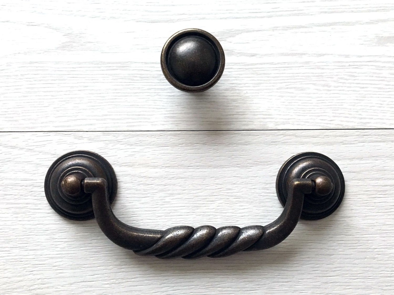 4 1/2 Bail Drawer Pulls Handles Dresser Knob Drop Pull | Etsy