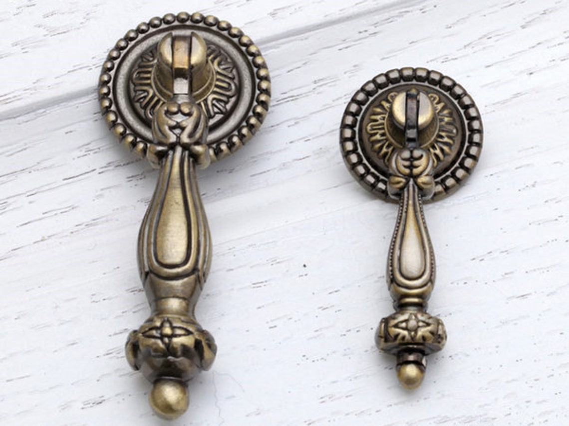 Drop Drawer Knob Pulls Dresser Knobs Pull Handles / Kitchen - Etsy