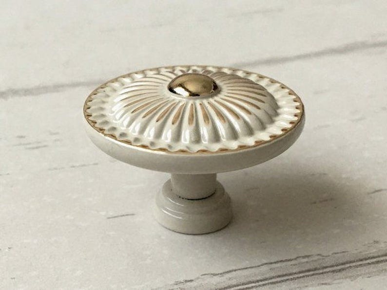 4.25 Shabby Chic Drawer Pulls Handles Dresser Knob Cream | Etsy Canada