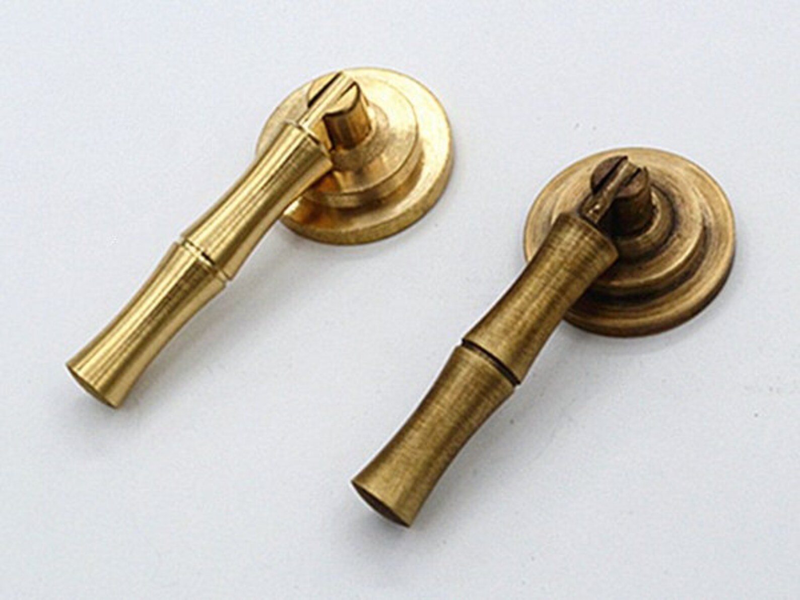 Brass Drop Knob Bamboo Dresser Knobs Drawer Knob Pulls Handles | Etsy