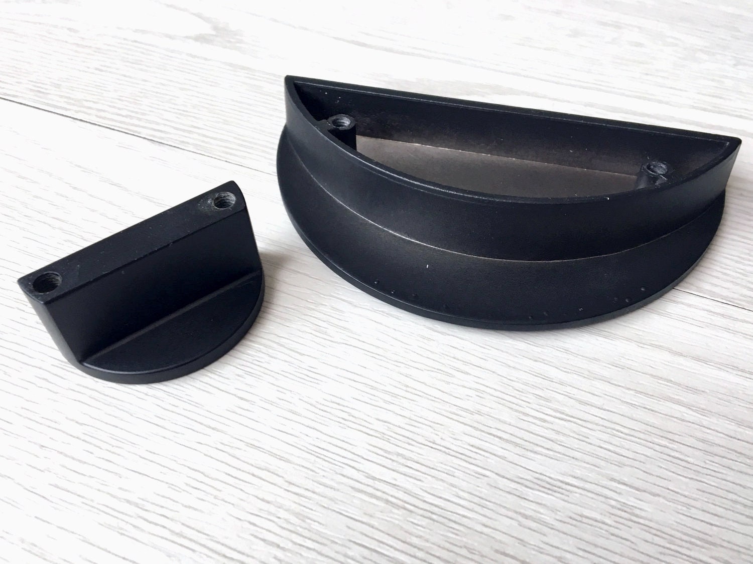 1.25 2.5 C-C Half Circle Pull Black Drawer Pulls | Etsy Canada