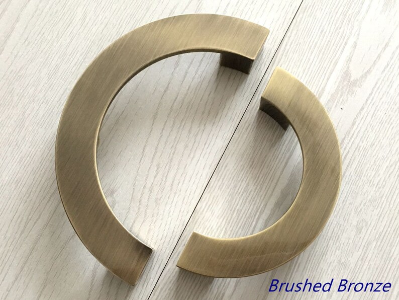 3.75 5 Half Circle Drawer Pull Wardrobe Handles | Etsy