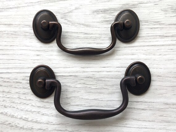 3.5 4 Drop Handles Bail Dresser Pulls Drawer Pull | Etsy