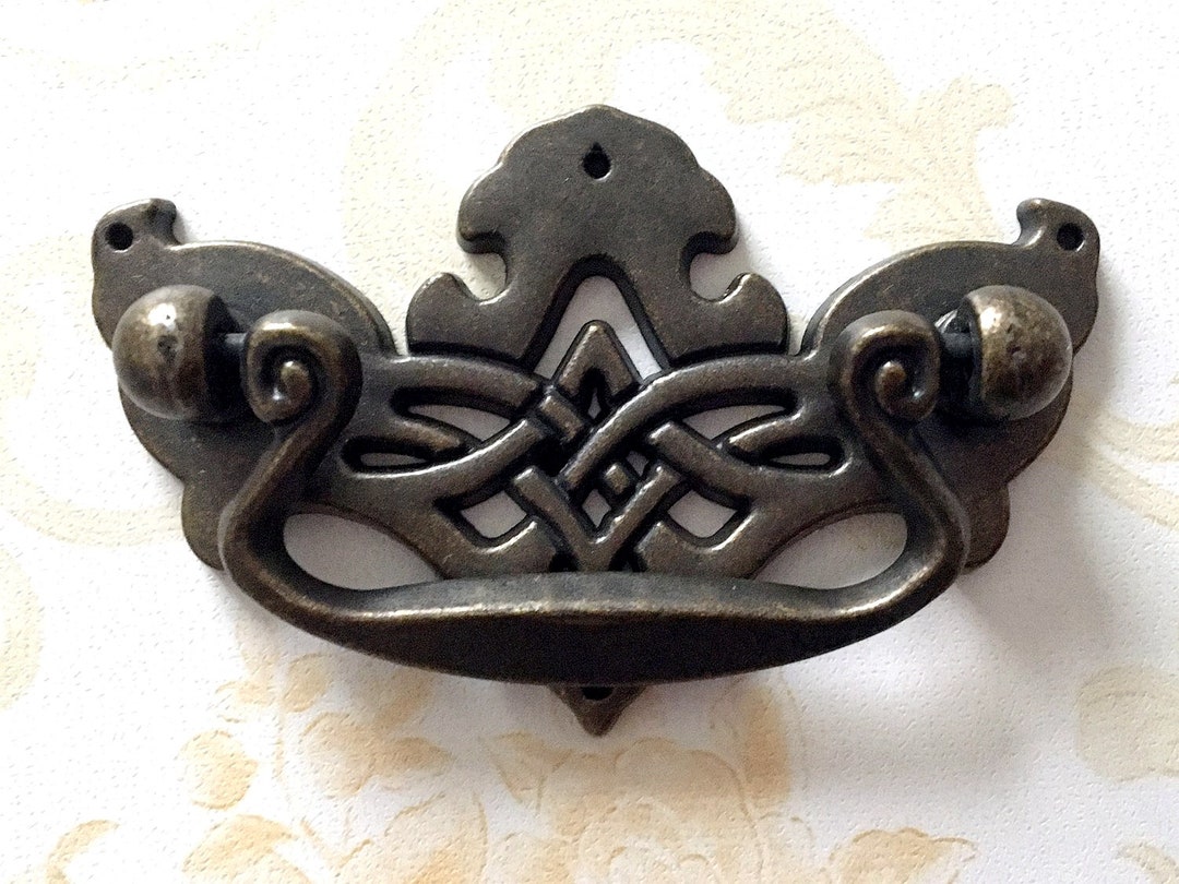 2-1/2" Antique Bronze Drawer Pull Handles Dresser Pull Vanity Handle ...