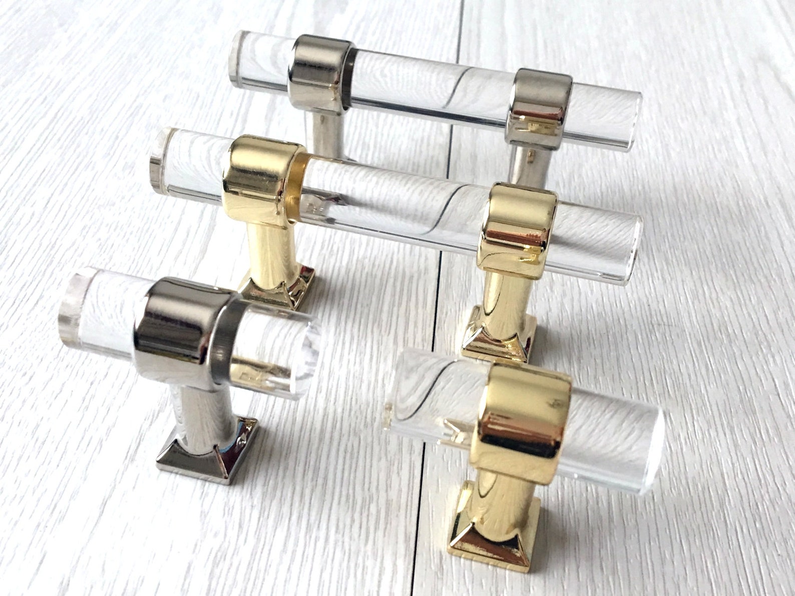 2 1.75 Acrylic Drawer Pull Handles Dresser Pulls - Etsy