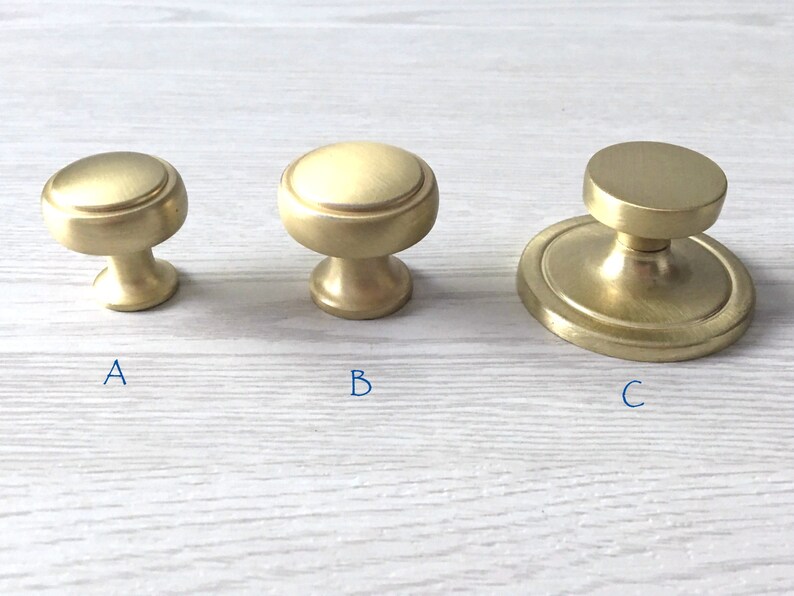 2.5 3.75 5 Brass Knobs Handles Dresser Pulls - Etsy Australia