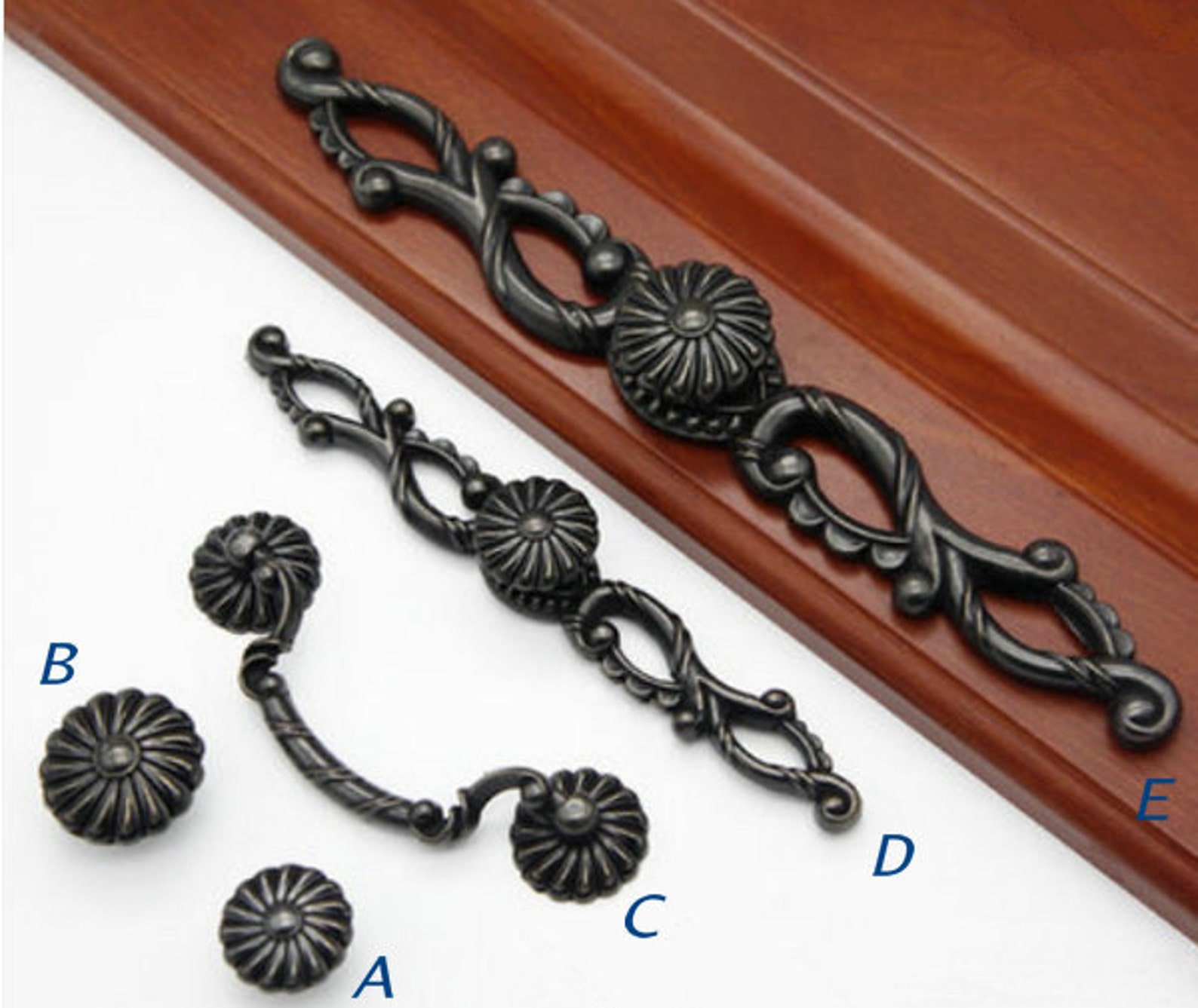Dresser Knobs Pulls Drawer Knob Pull Handles Antique Black - Etsy