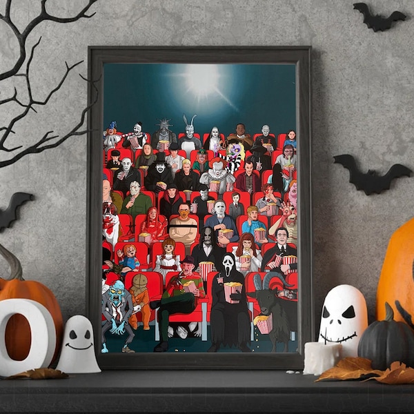 Horror Movie Character Poster - Etsy