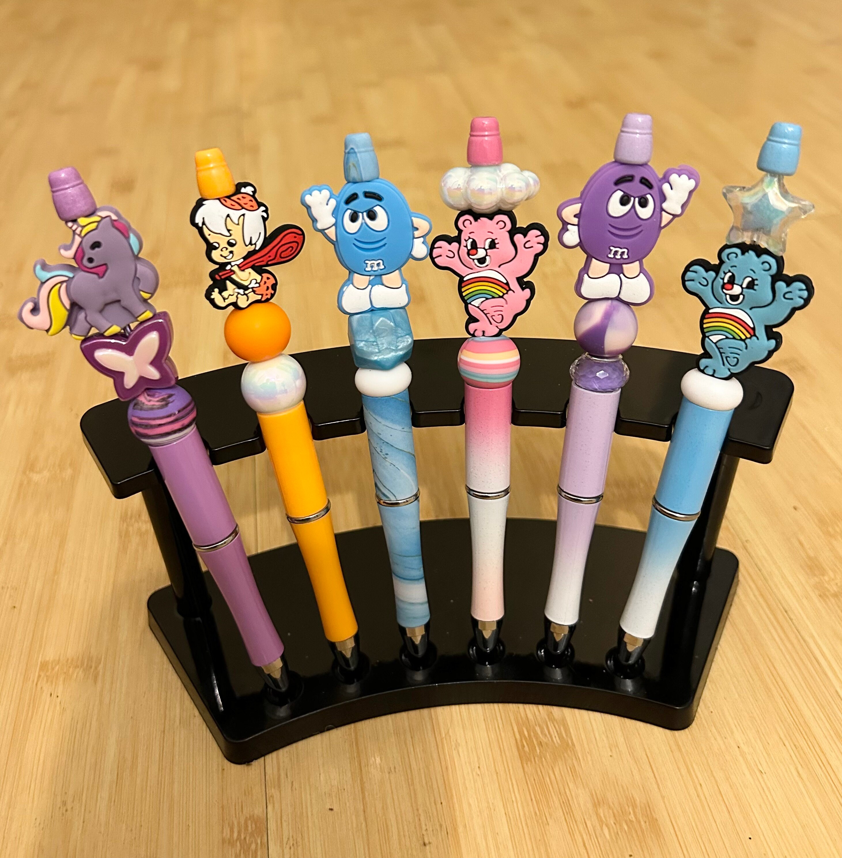 Character Beaded Pens/ Assorted Theme Pens/ Pony/ Bam Bam/ M&M/ Care ...