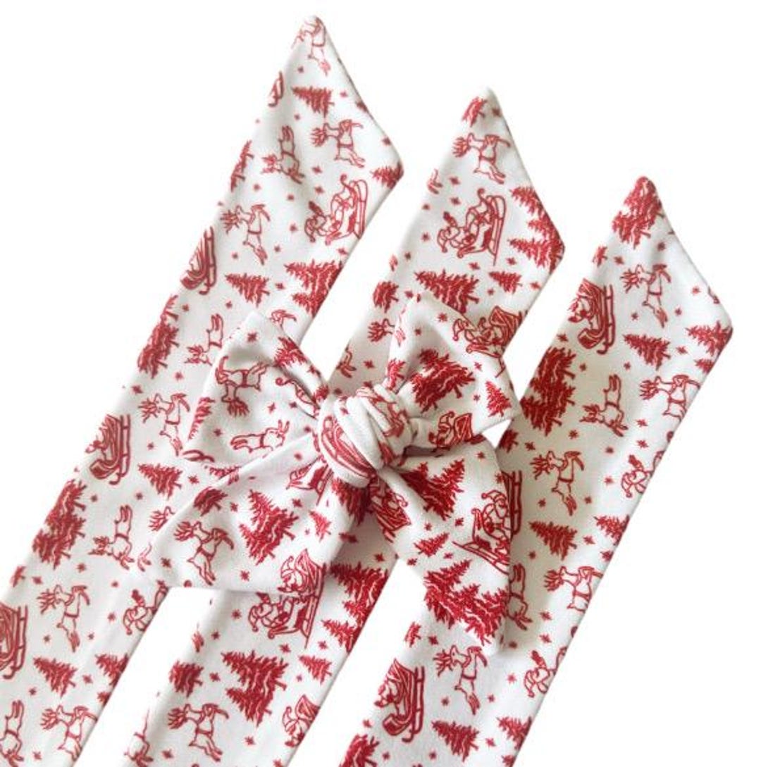 Santa’s Coming to Town - Set of 3 - Bow Strips - 3-4" Bows - Double ...