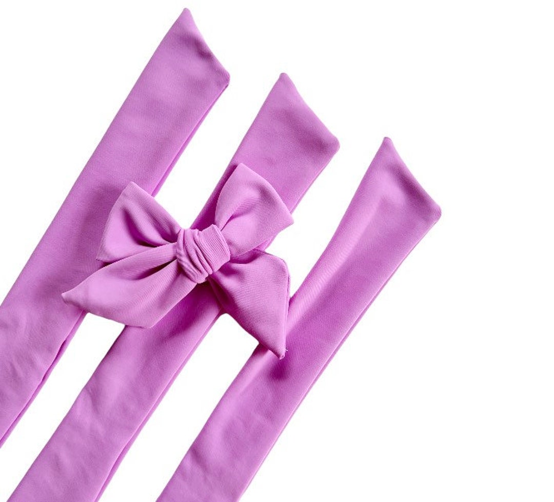 Light Purple Swim Set of 3 Bow Strips 3-4 Bows DIY Bows Hand Tied Bow ...