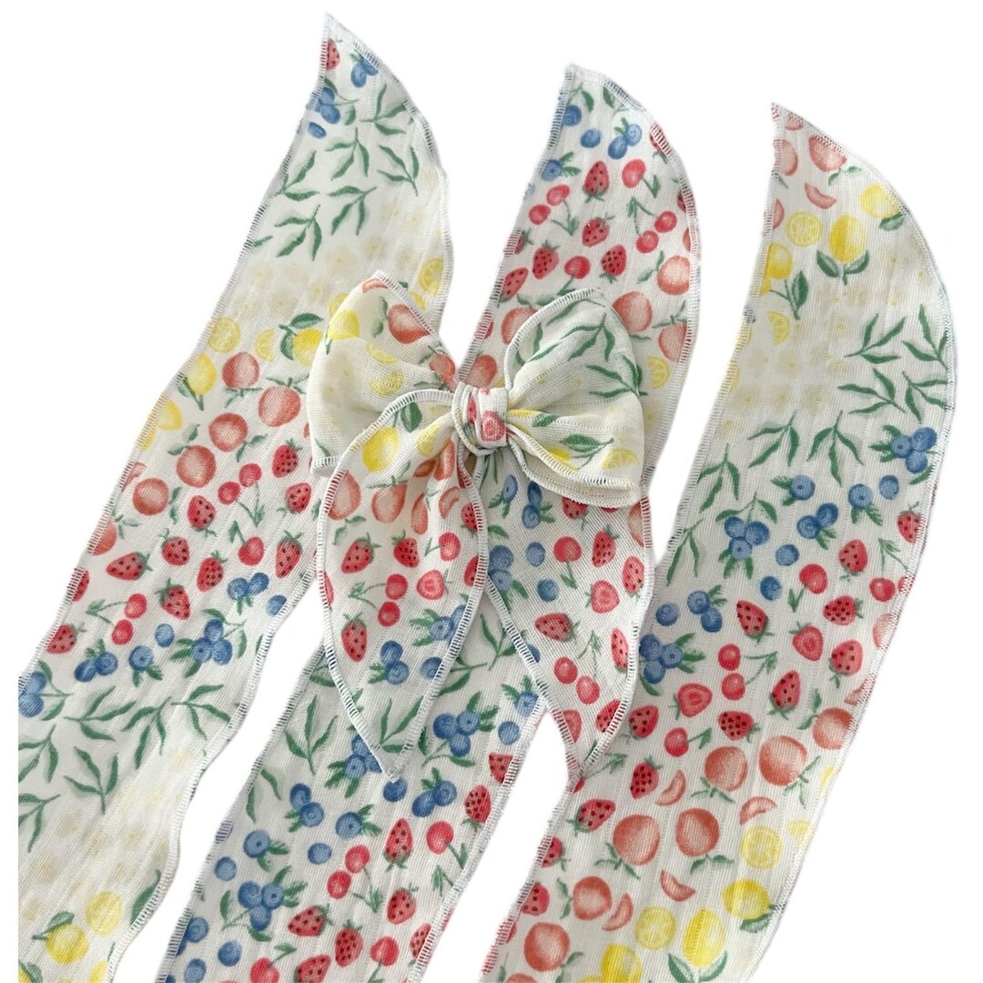 Fruits - Set of 3 - Fable Bow Strips - Gauze - 6" Bows - DIY Bows ...
