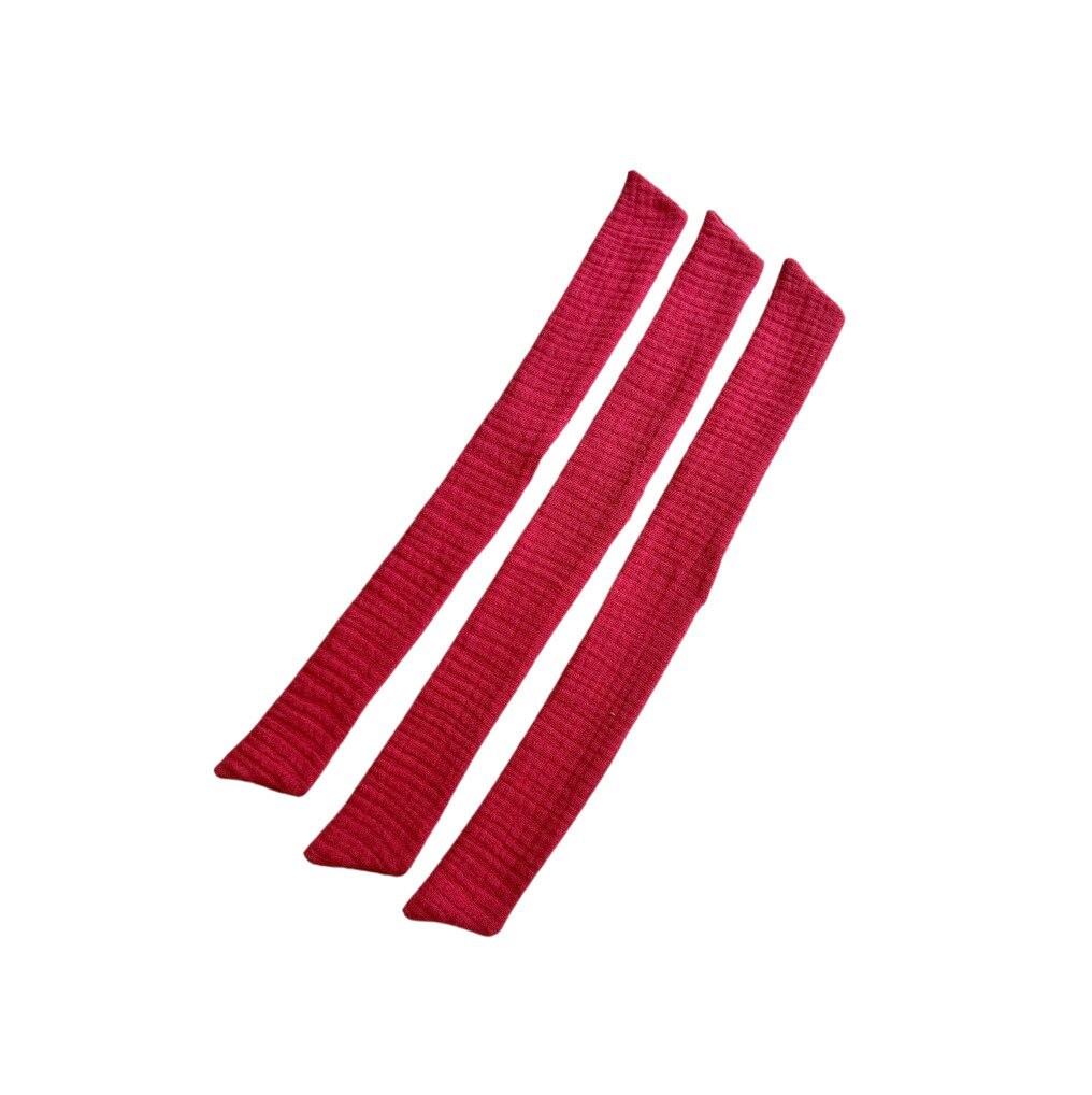 Crimson - Set of 3 - Bow Strips - 3-4" Bows - Double Gauze - DIY Bows ...