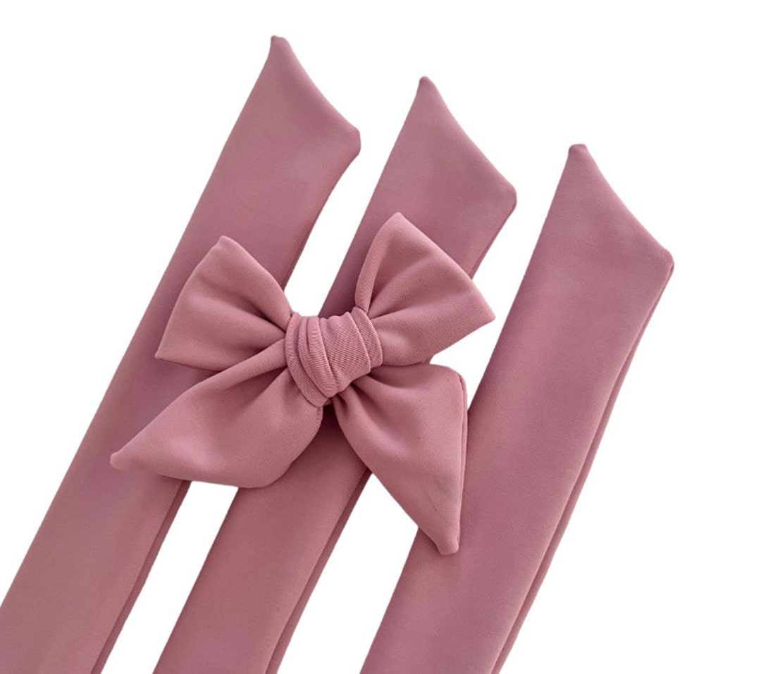 Mauve Swim - Set of 3 - Bow Strips - 3-4" Bows - DIY Bows - Hand Tied ...