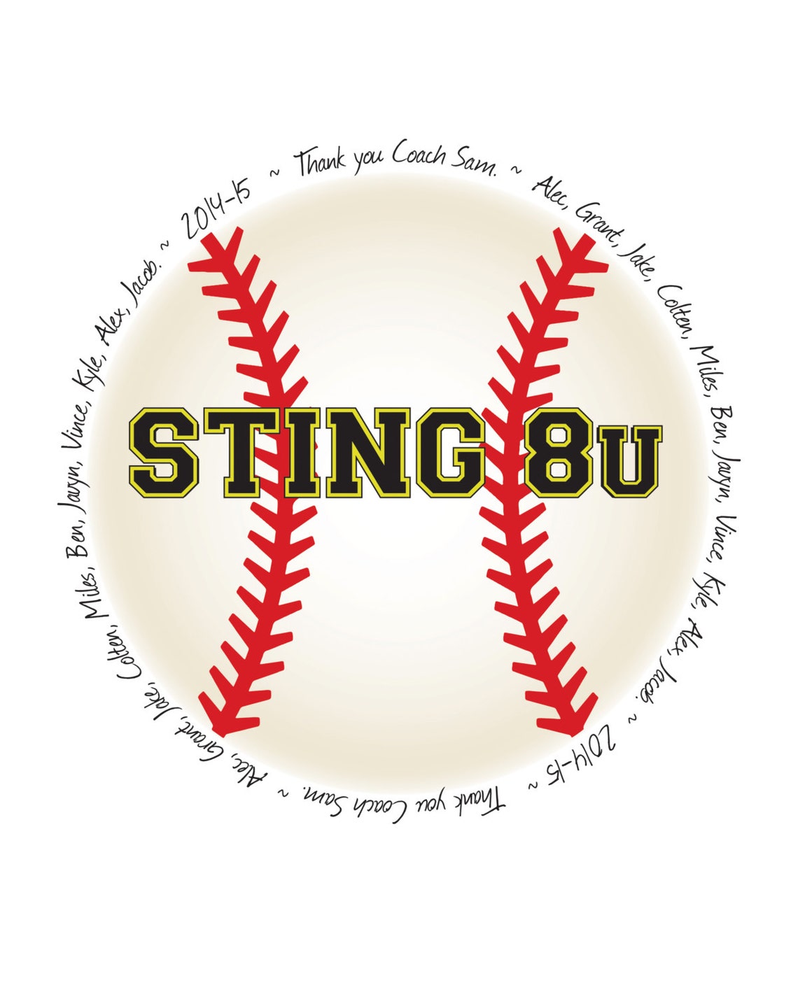 Custom Baseball / T-ball / Tee Ball Printable Artwork | Etsy