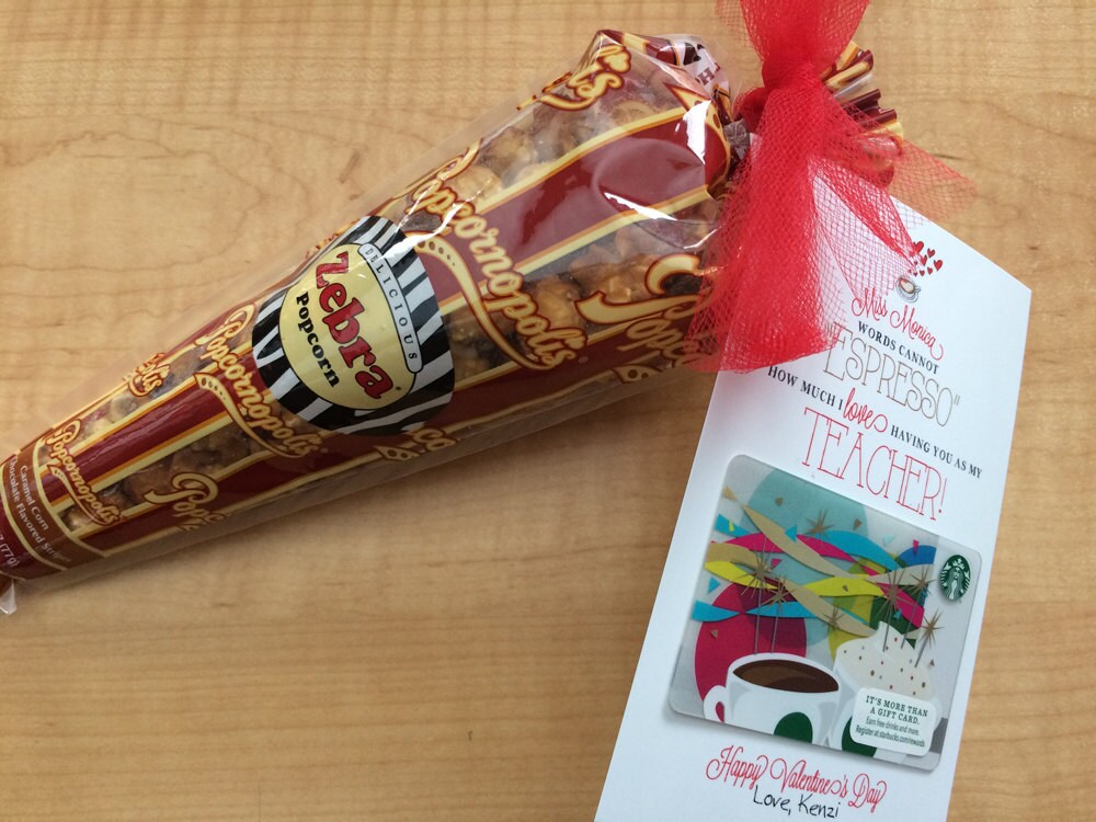 Custom School Teacher Valentine's Day Starbucks Coffee - Etsy