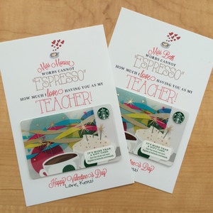 Custom School Teacher Valentine's Day Starbucks Coffee - Etsy