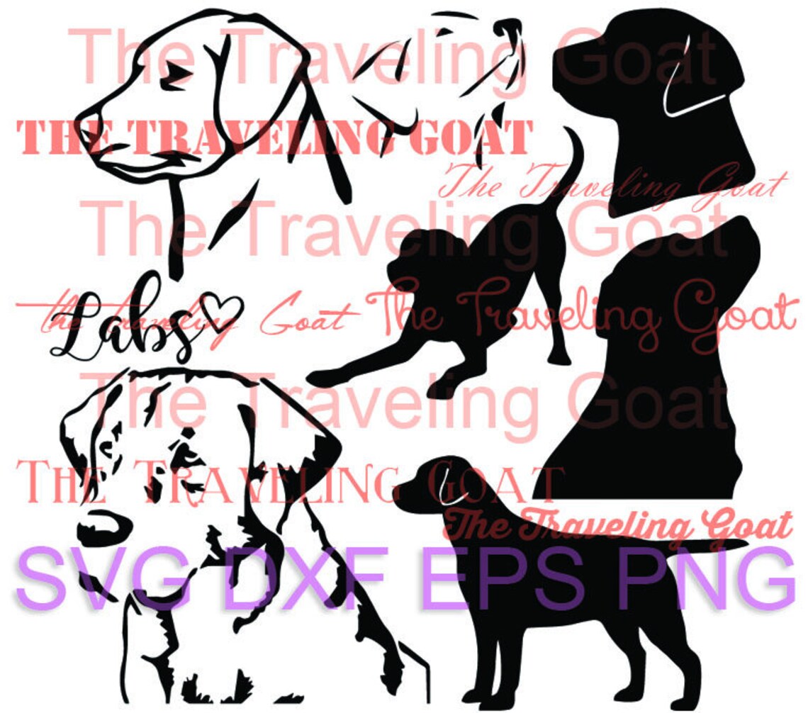 Puppy Dog Lab Labrador SVG Cut File Dog Silhouette Svg Lab Face Lab ...