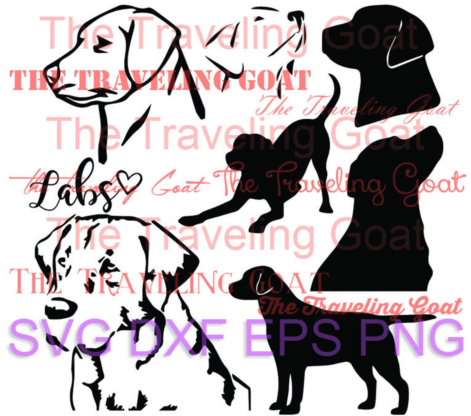 Puppy Dog Lab Labrador SVG Cut File Dog Silhouette Svg Lab Face Lab ...