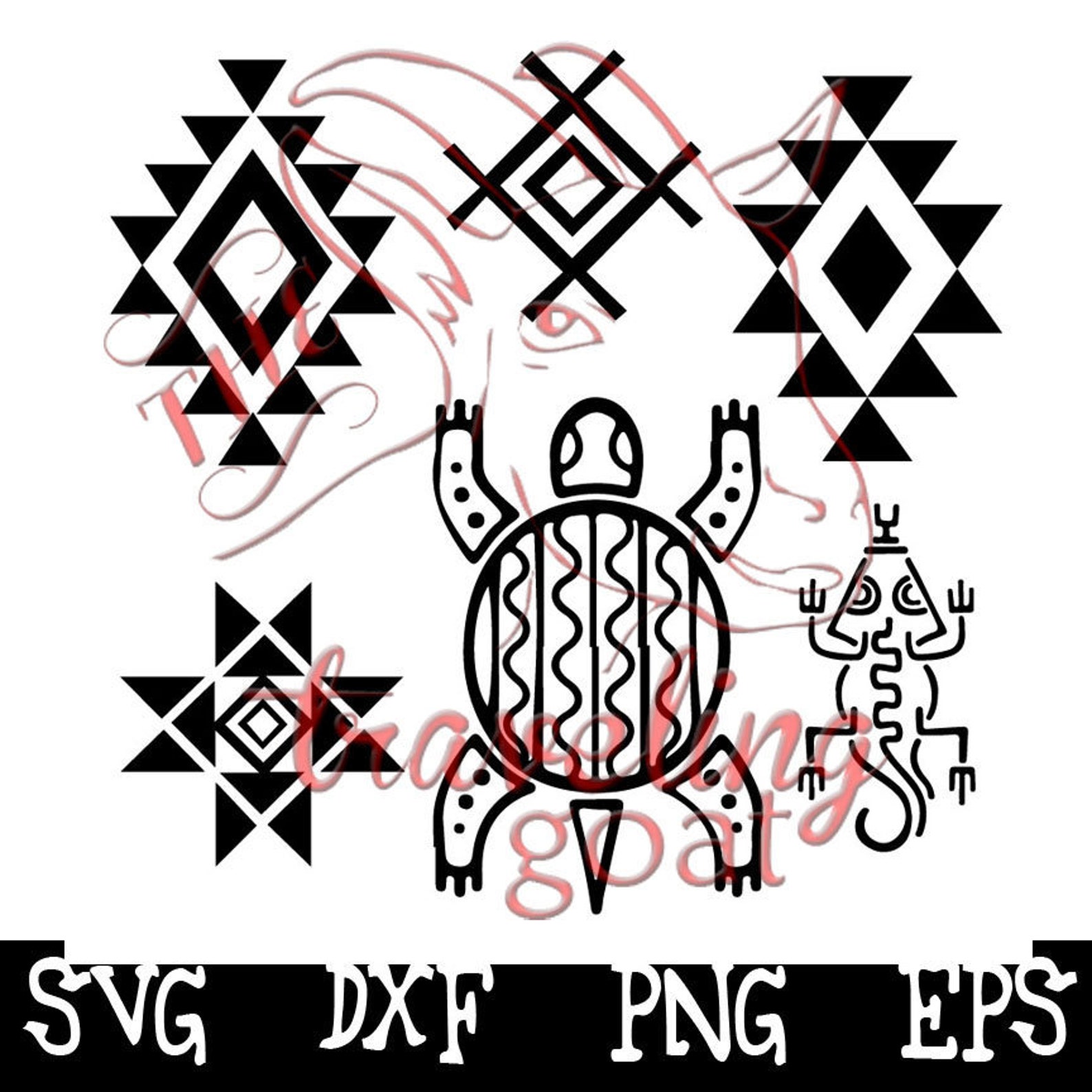 Aztec Svg, Tribal, Turtle, Gecko, Tribal Pattern, Aztec Geometric ...