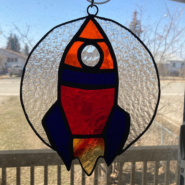 Stained Glass Rocket - Etsy