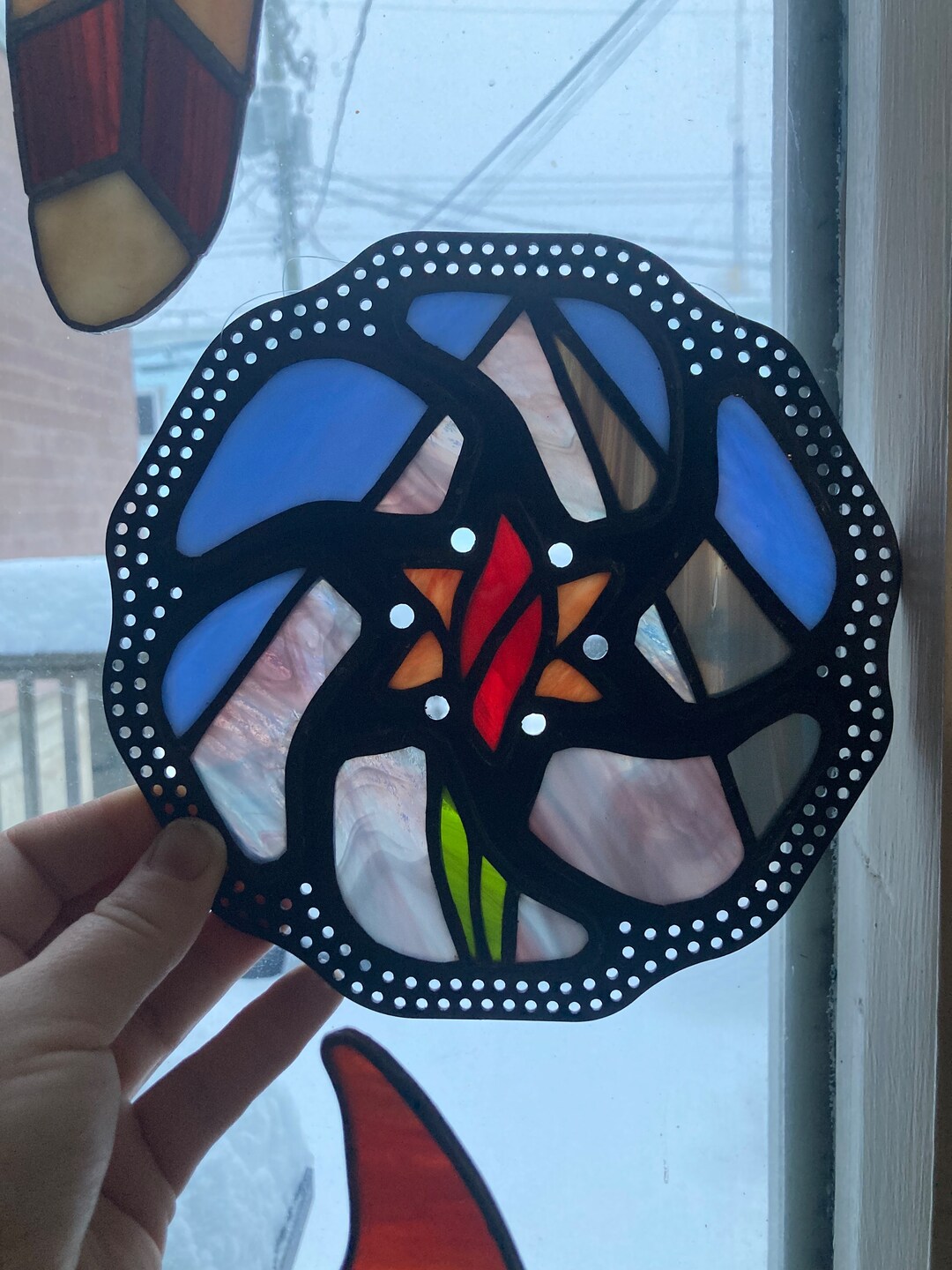 Flower in the Mountains Made in Recycled Bike Brake Rotor - Etsy