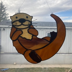 Otter Stained Glass - Etsy