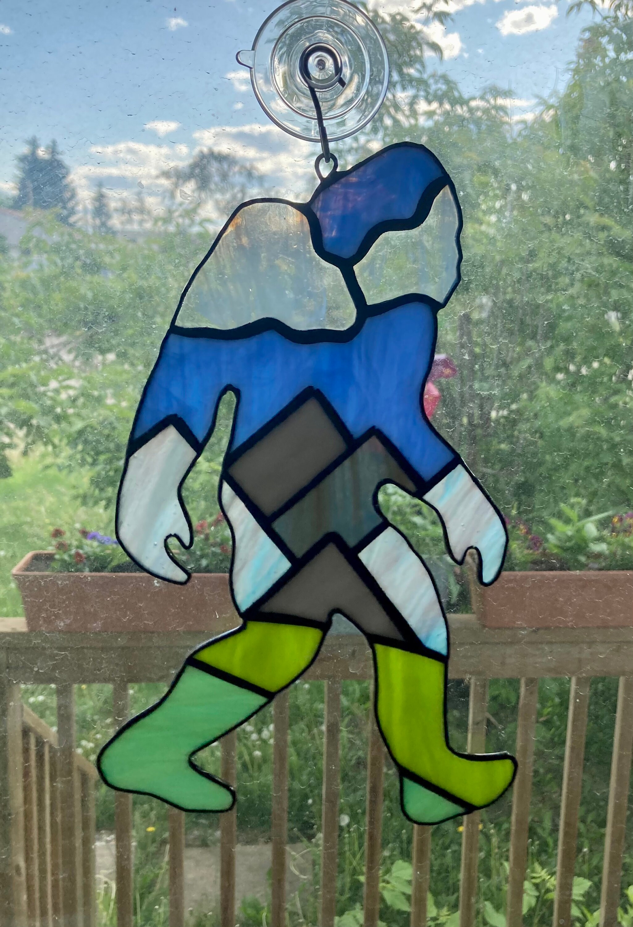 Sasquatch Mountain Stained Glass - Etsy Canada
