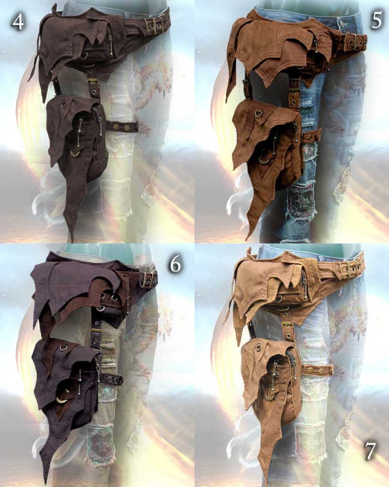 Phoenix Belt - Post Apocalyptic Hip Pocket Belt Pouch With Leg Strap ...