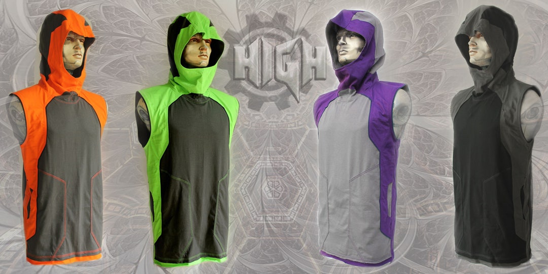 Fusion Hoodie No Sleeve T-shirt ~ Alternative Festival Cybertrance ...