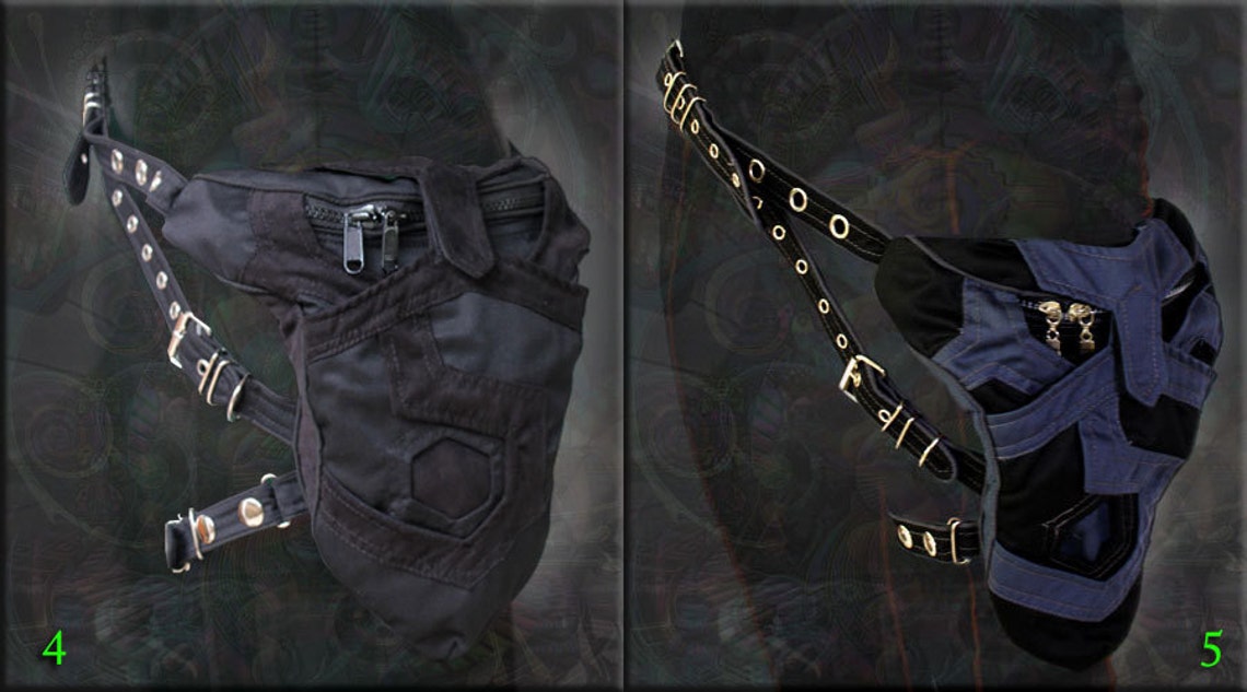 Reactor Belt Uv Neon Festival Utility Psytrance Pocket Hip | Etsy