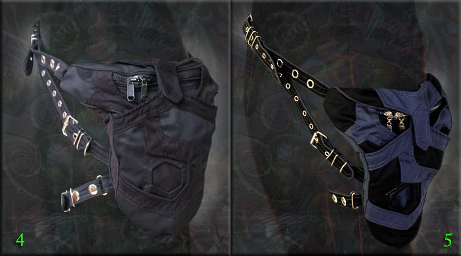 Reactor Belt Uv Neon Festival Utility Psytrance Pocket Hip | Etsy