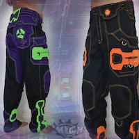 Orgone Pants ~ Neo Cyber Electro Techno Forest Cyberpunk Rave - Etsy