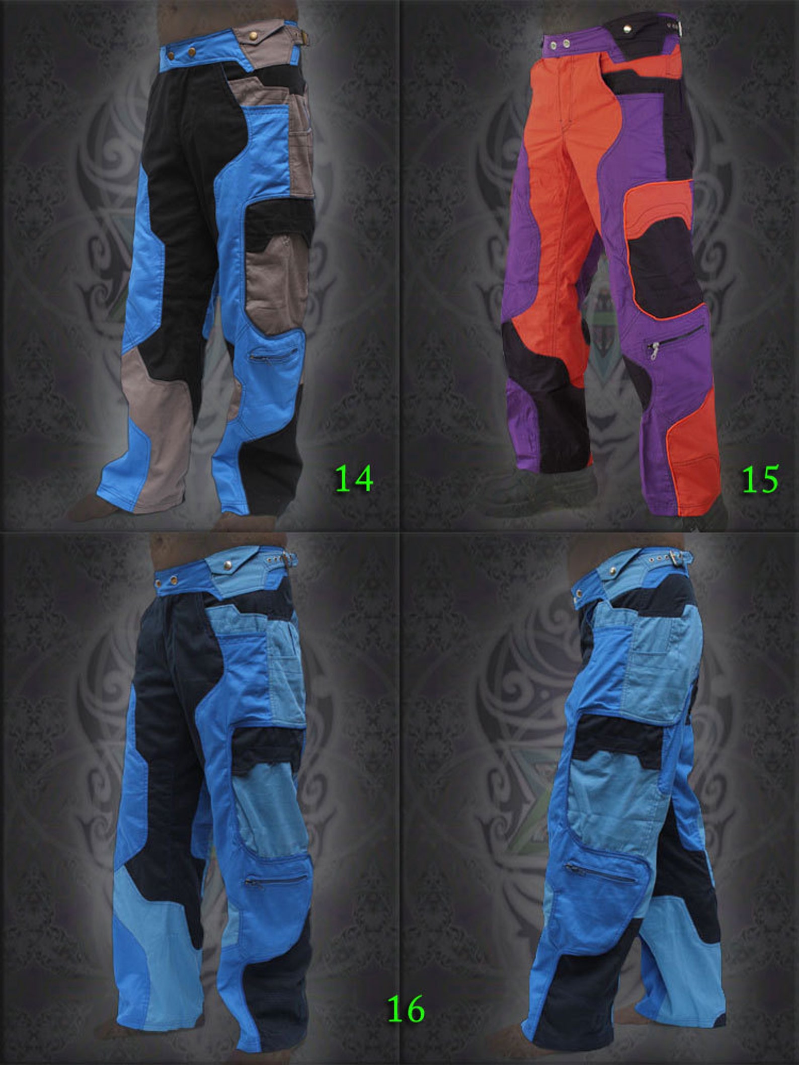 Serpentine Pants ~ Neo Tribal Burning Man Festival Cyber Pants Trousers ...