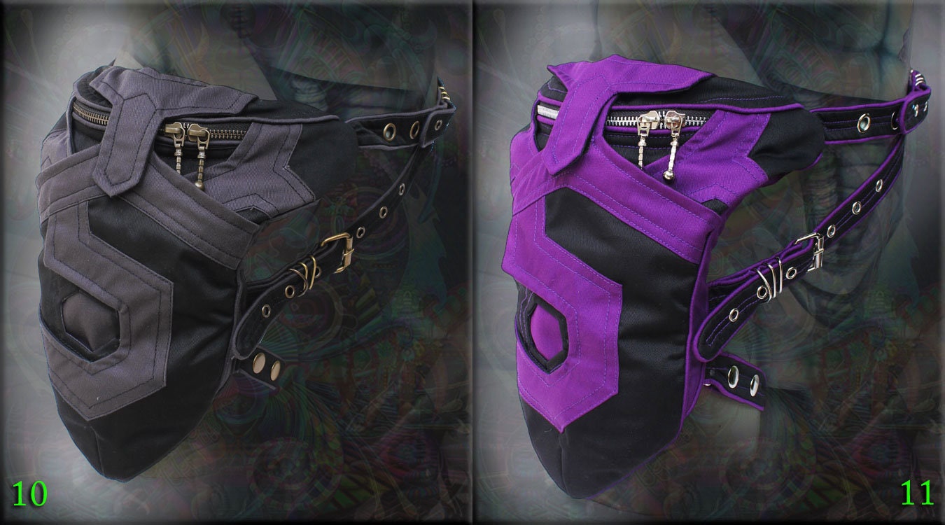 Reactor Belt Uv Neon Festival Utility Psytrance Pocket Hip | Etsy