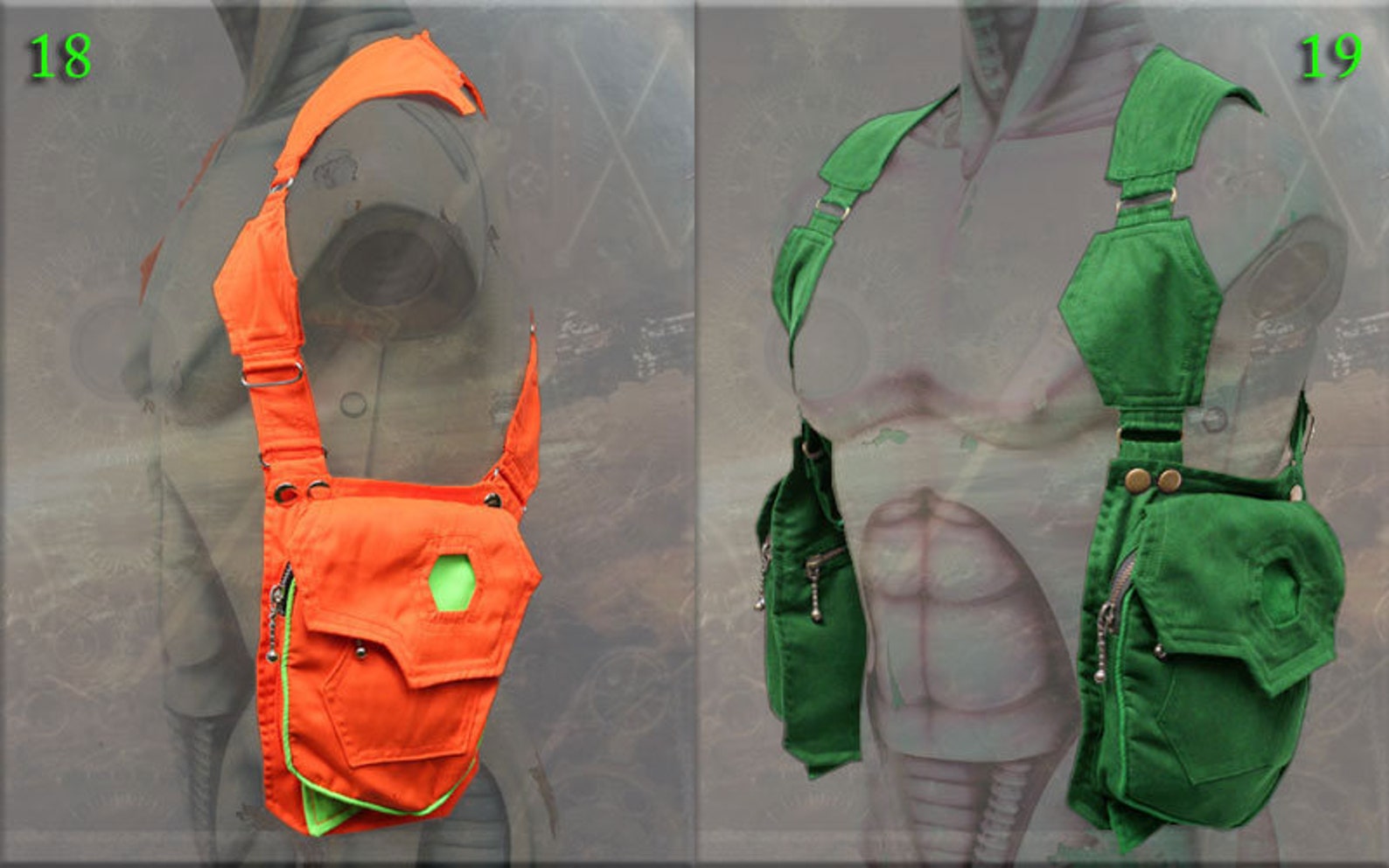 Nibiru Shoulder Holster Bag ~ Post Apocalyptic Neo Tribal Doof Edm ...